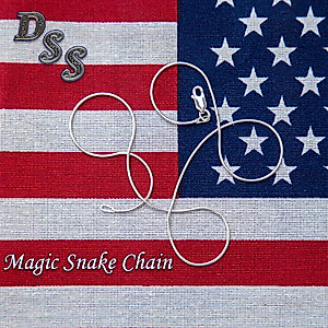 925 Sterling Silver 1MM 8 Sided Snake Chain - Italian Necklace For Women - Lobster Claw Clasp - 16 Inch