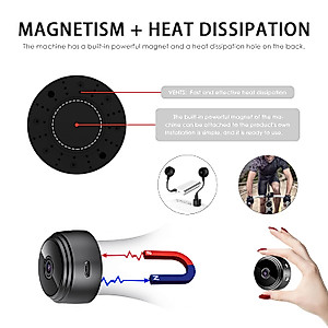 SCTEWELL Mini Camera WiFi Small Cameras Full 1080P HD IP Camera Wireless Recorder Security Remote Control Surveillance Night Vision Mobile Detection Home Security System