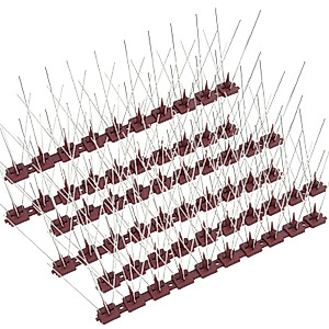 Kungfu Mall Spikes 5.9ft, Anti Spikes for Outside, Fence Spikes, Stainless Steel Spikes for Window Fence 6PCS