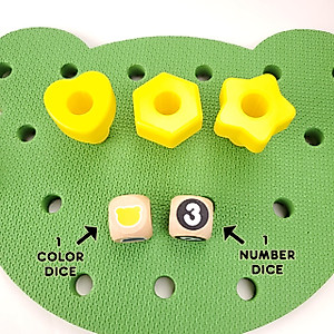 KIDS KORNER New & Improved Jumbo Shapes Pegboard Toddler Game Set - Educational Stacking Sensory Toys, Peg Math Manipulatives with Learning Activities eBook