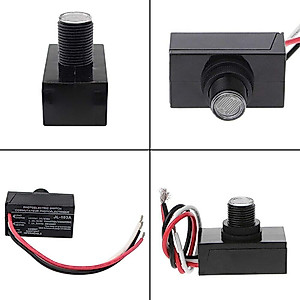 Gump's grocery Outdoor Electric Resistor Photocell Light Control Sensor Button Switch JL103A