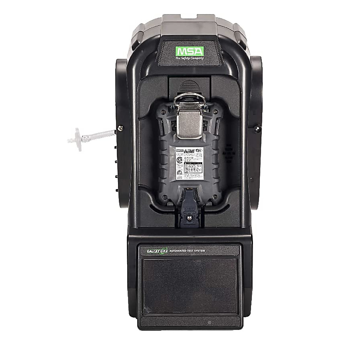 MSA 10128630 ALTAIR 4/4X Multi-Gas Detector Calibration Station/Galaxy GX2 Automated System Test Stand, 1 Valve, Color: Black, Portable Gas Monitor Calibration Test Dock