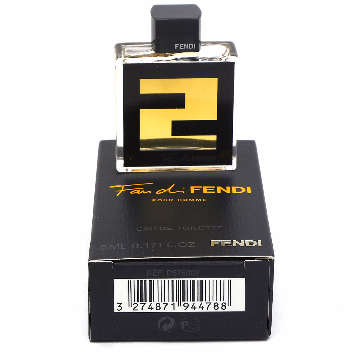 FENDI FAN DI FENDI POUR HOMME by Fendi for MEN: EDT .17 OZ MINI (note minis approximately 1-2 inches in height)