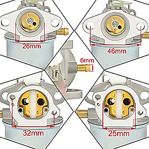 Powtol 799869 499059 Carburetor For Briggs & Stratton 792253 497586 126T02 Lawn Mower Pressure Washer replace Rotary 14112