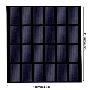 1.5W 6V Mini Polysilicon Solar Panel Module DIY Waterproof Solar Battery Charger for Outdoor
