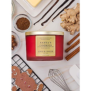 Holiday Candles | Christmas Scented Candles | Luxury Soy & Beeswax Candles for Home | 16 oz. Large Jar Candle | Gingerbread Christmas Cookie Candle | Christmas Candles