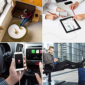 sharllen iPhone Charger Cable (3 Pack 3FT) Fast USB iPhone Charging Cable Long Cord Compatible iPhone 14/13/12/11/XS/Max/XR/X/8/8 Plus/7/7 Plus/6/6 Plus/6S/6S Plus More (White)