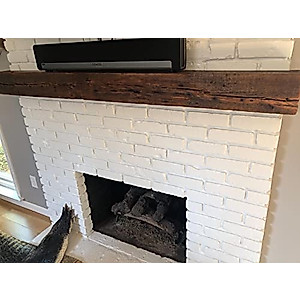 Reclaimed Barnwood Beam Fireplace Mantel (Wood, 4"x6"x72")
