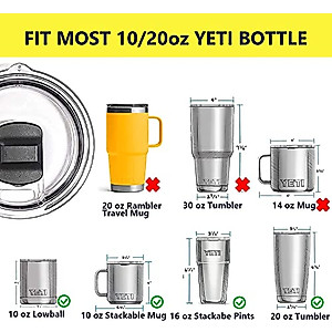 20 oz Tumbler Lid (Pack of 2) Yeti Lids 20 oz Replacement Lid Yeti 20 oz Tumbler Yeti Lid Magnetic Slider Yeti Rambler Yeti Rambler 20 oz (20 oz Tumbler Lid Replacement)