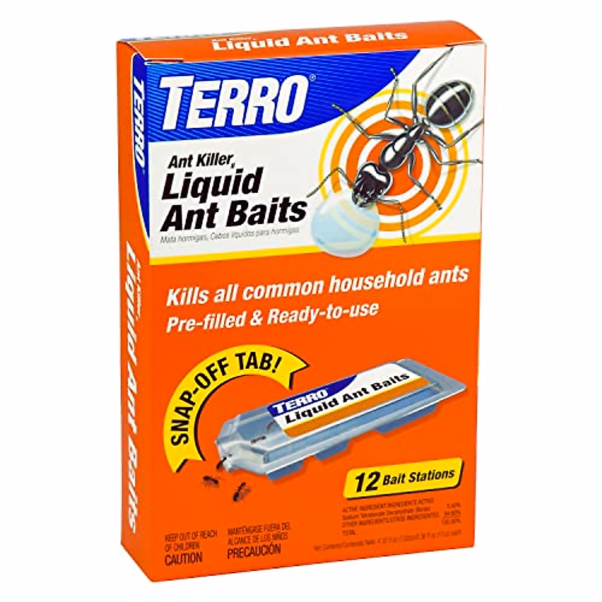 TERRO T300B Liquid Ant Killer, 12 Bait Stations