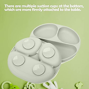 Tiny Tots - Baby Led Weaning Supplies - Feeding Essentials - Baby suction paltes & supplies: Bib, Suction Bowl & Suction Plate, Collapsible Cup, and Utensils - Easy to use baby feeding set