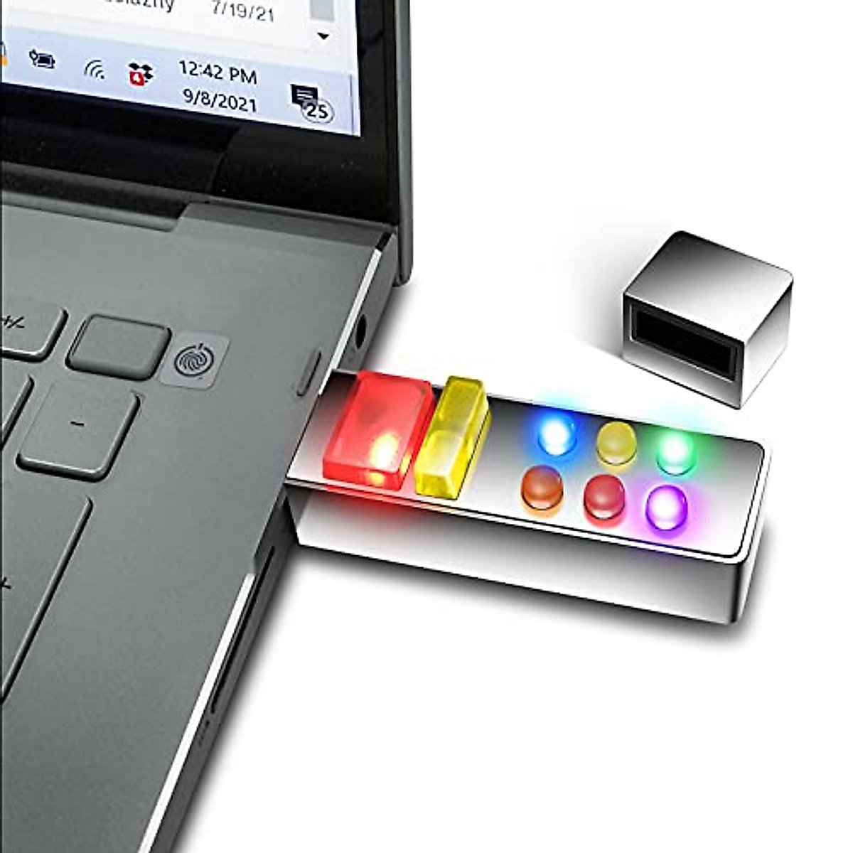 Retro USB Light Up Memory Stick, Flash Drive w/LED 1950's Retro Sci-fi Space Age Action and Totally Cool Storage/Gift Box (Matte Finish)