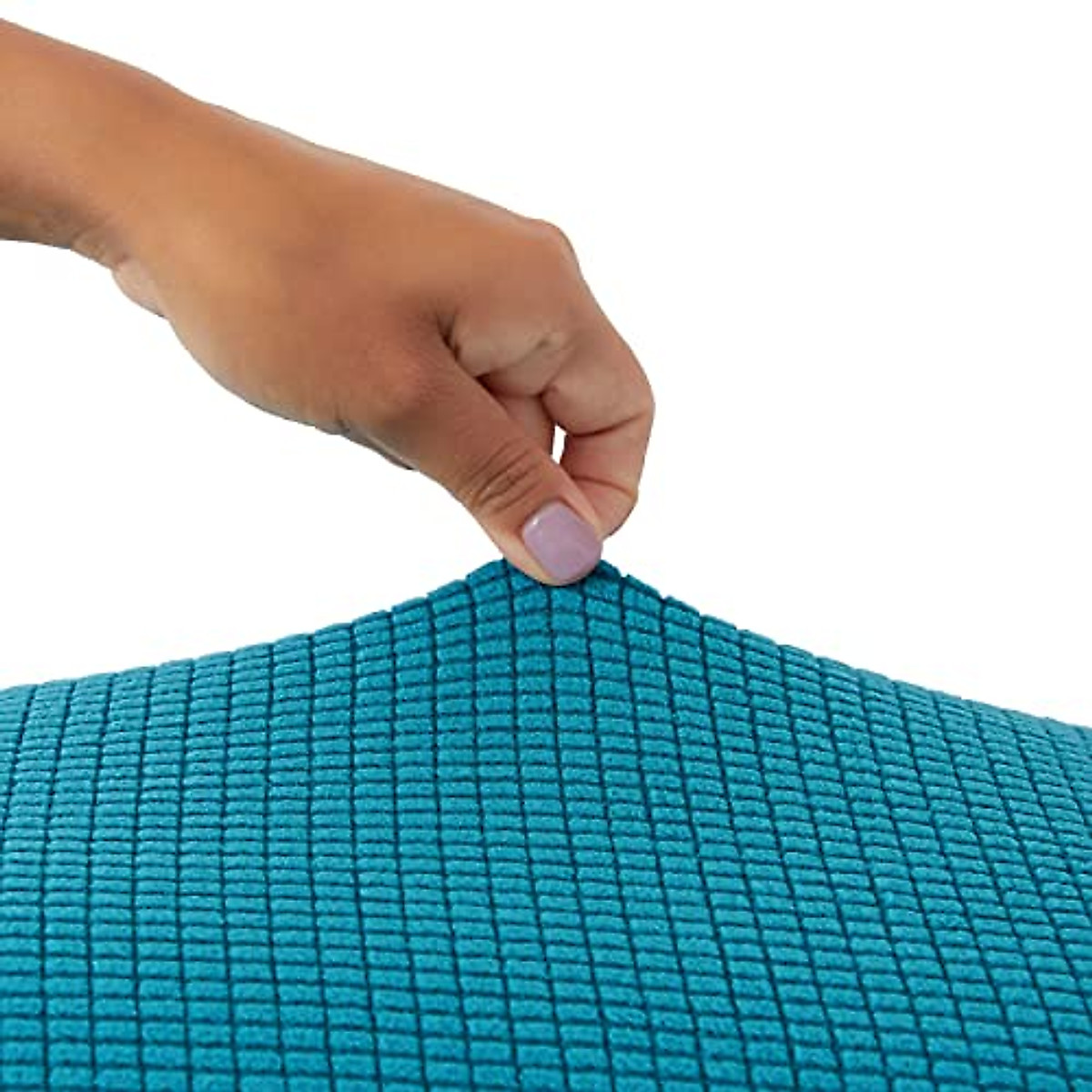 Juvale 2 Pack Stretch Outdoor Cushion Covers for Patio Furniture and Sofas, Reversible (Medium, Teal)