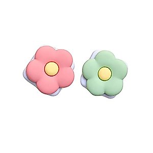 ARFUKA Phone Ring Holder Universal Phone Grip Collapsible Flower Mirror Phone Grip and Phone Stand for Phones and Tablets Pack of 2