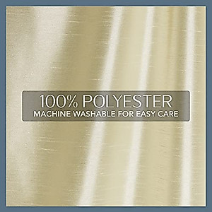 Elrene Home Fashions Versailles Faux-Silk Room-Darkening Curtain Panel, Blackout Curtain with Rod Pocket, 52 Inches by 84 Inches, Ivory, 1 Panel