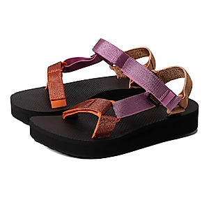 Teva Women's Midform Universal Sandal, Metallic Pink Multi, 8