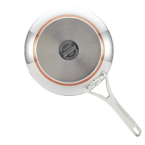 Anolon Nouvelle Stainless Stainless Steel Frying Pan / Fry Pan / Stainless Steel Skillet - 8 Inch, Silver,77270