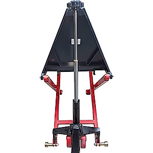 3300LB. Cap, 27" x 45", Lift Height: 3-1/2" to 31-1/2", Manual High Lift Tote Lifters for Skid/Single Sided Pallet Pake Handling Tools