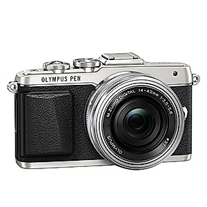 Olympus E-PL7 16MP Mirrorless Digital Camera with 3-Inch LCD with 14-42mm EZ Lens (Silver) - International Version