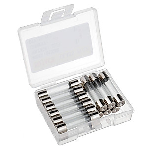 BOJACK 6x30mm 2 A 2 amp 250 V 0.24x1.18 Inch Volt F2AL250V Fast-Blow Glass Fuses (Pack of 18)