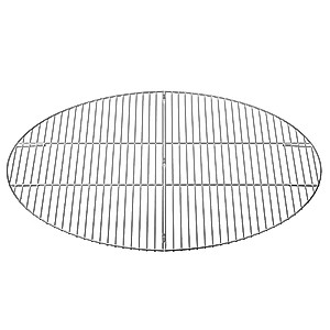 VEVOR Fire Pit Grates, Foldable Round Cooking Grate, Stainless Steel Tight Grid Campfire BBQ Grill with Portable Handle for Outdoor Picnic Party & Gathering, Silver (36 inch-With Handle)