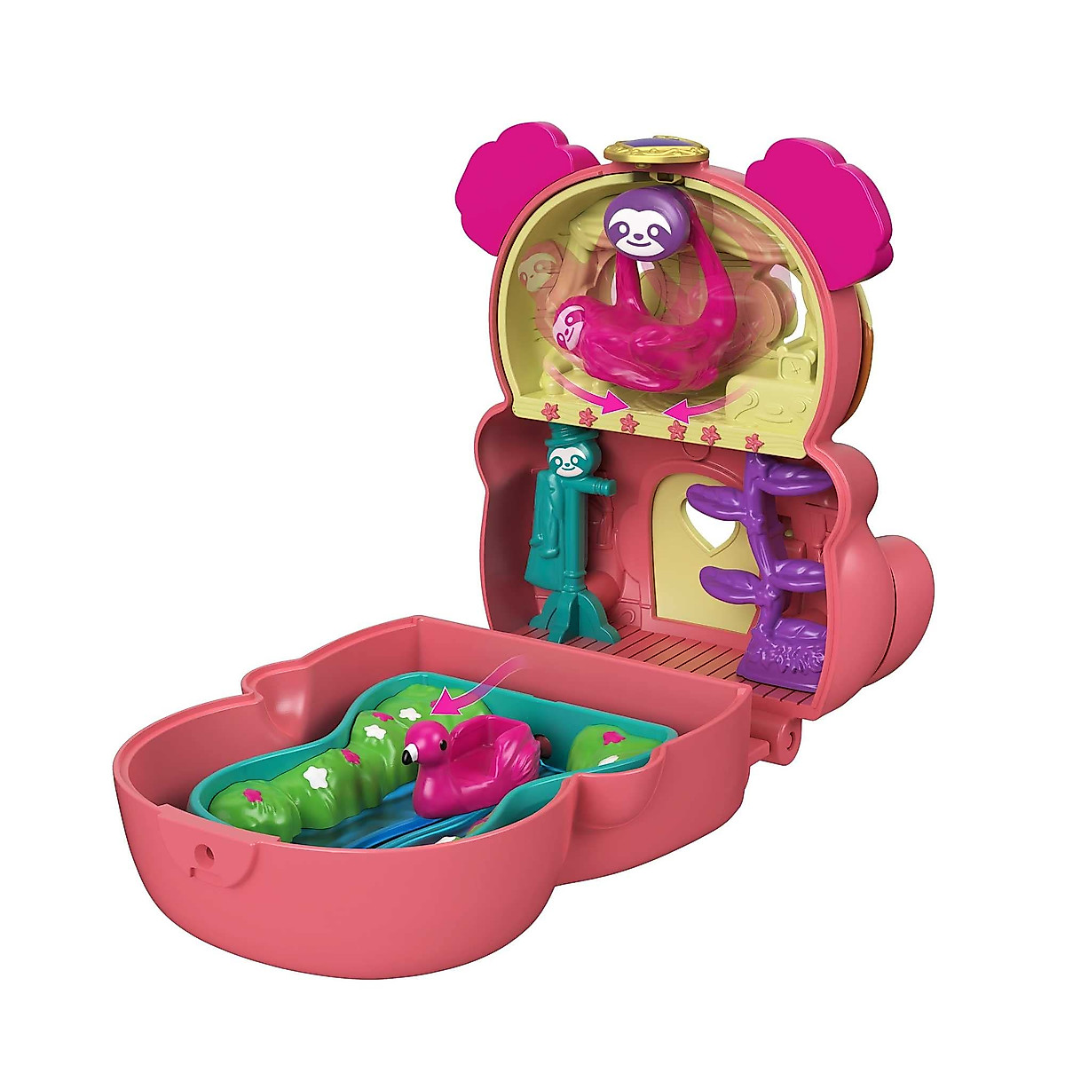 Polly Pocket Flip and Find Sloth Compact