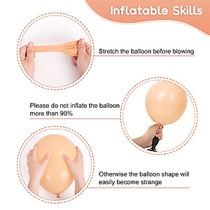 RUBFAC 65 Pcs 12 Inches Burgundy Balloons Arch Garland Kit, Champagne Gold and Burgundy Balloons, Rose Gold Confetti Balloons Confetti Balloons for Wedding Birthday Party Decorations