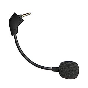 GONOLOWAY Replacement Game Mic 3.5mm to Microphone Boom Compatible for Kingston Cloud 2 II Cloud Core Cloud Pro CloudX PS4 Xbox One Nintendo Switch Computer PC Gaming Headsets (Black)