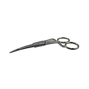 Ultima 6 Inch Embroidery & Applique Scissors – Drop Forged Carbon Steel Embroidery Sheers, Double Curved, Chrome Plated & Made in Italy