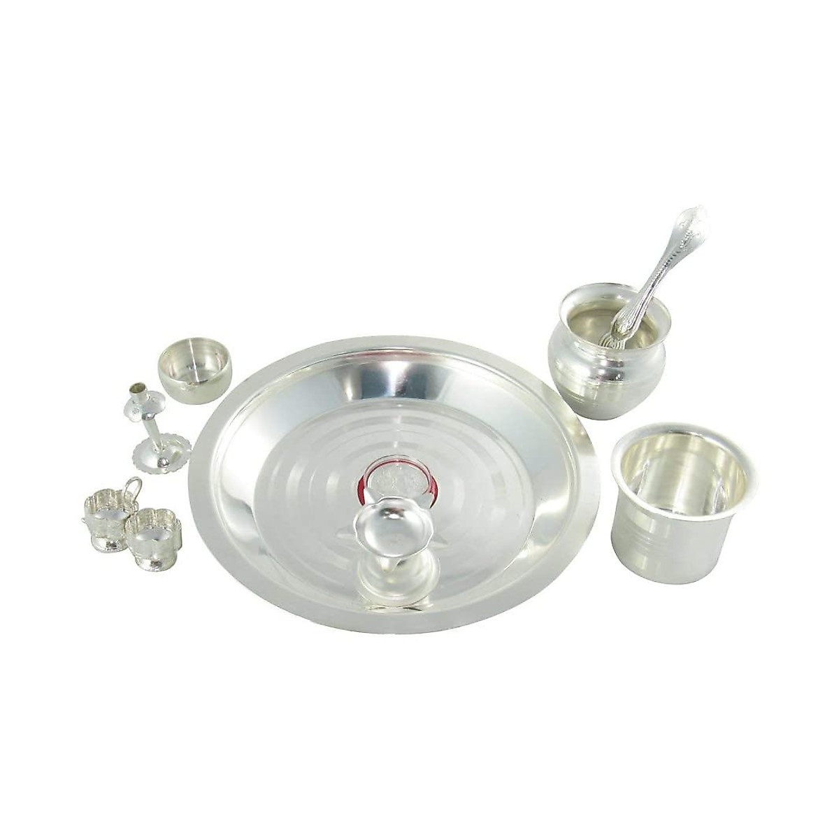 Deco Alankaram Presents Oxidized Gold Plated Bal Gopal Idol with Jhula for Pooja, Krishna Idol with Swing for Gift, Bal Gopal Jhula for Home Temple, Return Gift, Baby Shower #Frienemy-349