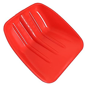 Emoshayoga Plastic Garden Shovel, Snow Shovel PP Red for Agriculture for Street Sweeper for Fallen Leaves(41 X 37cm / 16.1 X 14.6in)