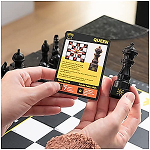 Spin Master Games Chess Made Simple, Beginner Learning Chess Set with Chess Board and Chess Pieces 2-Player Strategy Board Game, for Adults and Kids Ages 8 and up