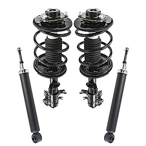 TRQ Front and Rear Strut & Coil Spring Assembly Set Driver & Passenger Sides Compatible with 03-08 INFINITI FX35 FX45