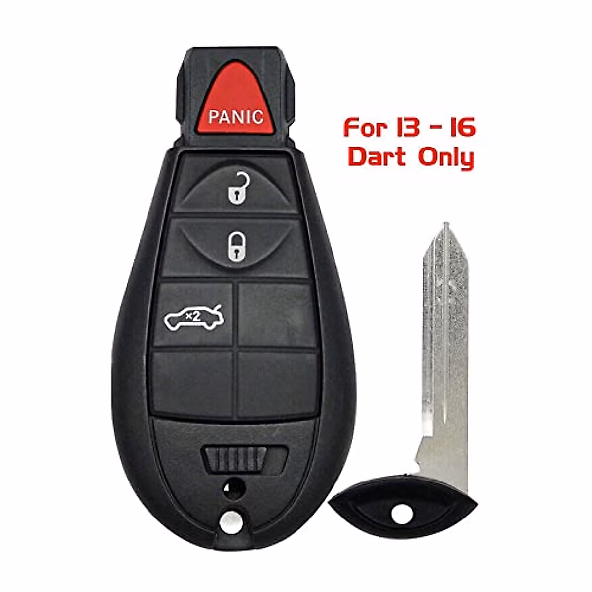 Lot of 1x New Replacement Keyless Entry Remote Key Fob Compatible with & Fit For 2013-2016 DODGE DART