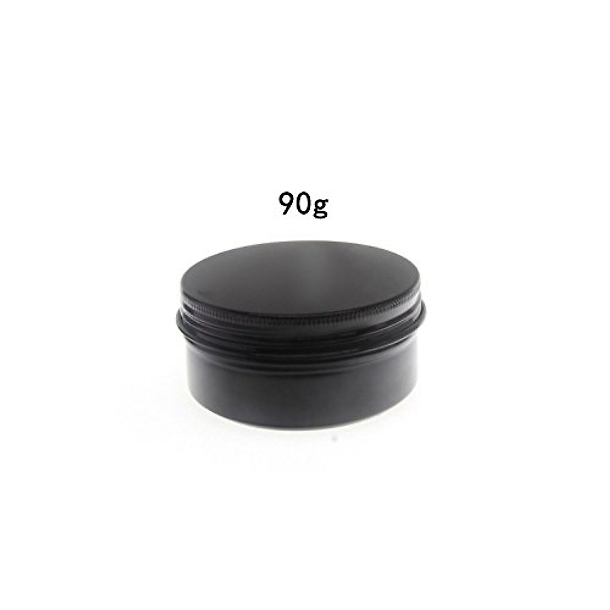 3 oz.Tins Black Aluminum Metal Tin Round Screw Top Lid Containers Jars Metal Storage Tin Jars Aluminum Tin Cans Travel Storage Tins,for Lip Balm DIY Cosmetics Salves, 3oz./3 Ounce/90 ML,10 Pack