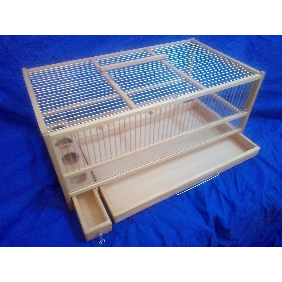 for Quail, Rodent, Small Animal/Wooden Quail Cage, Plexiglas, Slide Out Tray