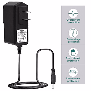 TTODDE AC/DC Adapter 6V 2A 1.5A 1A 0.5A Adapter Power Supply 6V Power Cord 12W 100-240V 50-60Hz with 3.5 x 1.35mm/5.5 x 2.5mm DC Plug Compatible 6 Volt 200ma 300ma 500ma 800ma and More DC 6V Devices