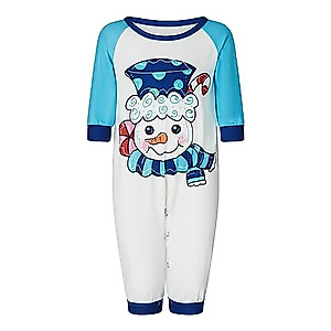 Halloween Matching Sets for Family Classic Letter Print Long Sleeve Raglan Tops + Pants Set Fall 2 Piece Set (Baby, I Blue, L)