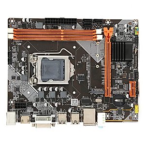 Desktop Computer Motherboard, DDR3 1066/1333/1600MHz LGA 1155 PC Main Board Support NVME+NGFF Dual Mode Hard Disk+SATA, 6‑Channel Sound Card