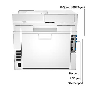 HP Color LaserJet Pro MFP 4301fdw Wireless Printer, Print, scan, copy, fax, Fast speeds, Easy setup, Mobile printing, Advanced security, Best-for-small teams, white, 16.6 x 17.1 x 15.1 in