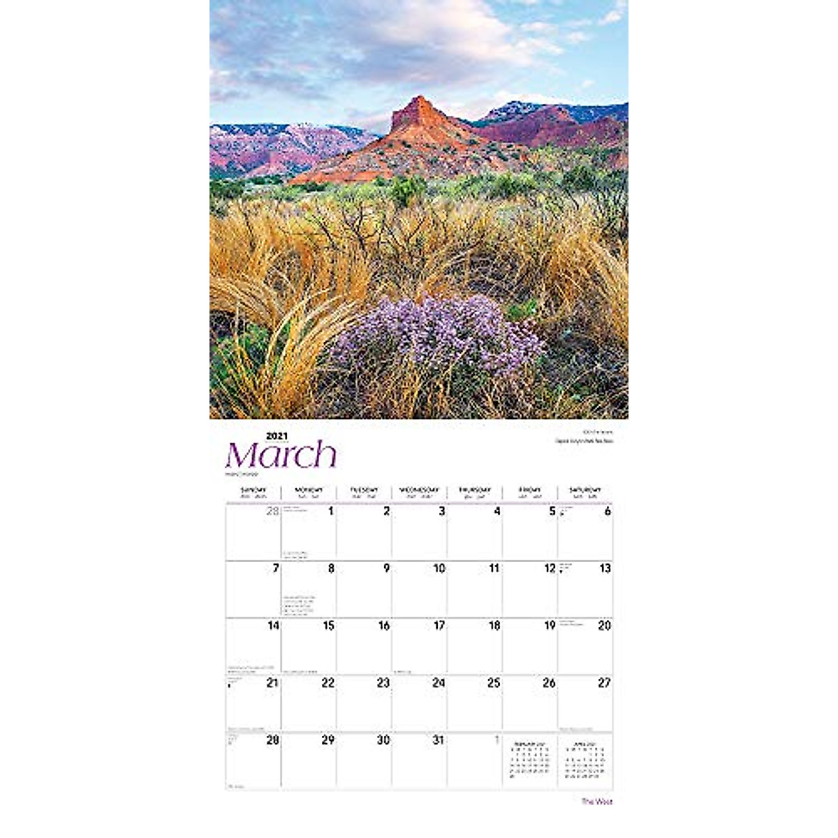 The West 2021 Calendar