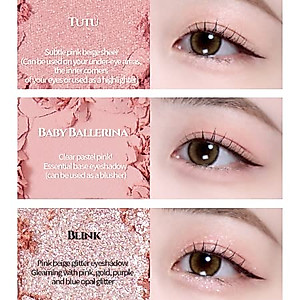 HOLIKA HOLIKA My Fave Mood Eye Palette 03 Pinkology | 9 Shade, Cool tones, Soft Eye Shadow, KBeauty Pink Eye Makeup, Daily, High Pigment, Smooth, Matte, Shimmer finishes