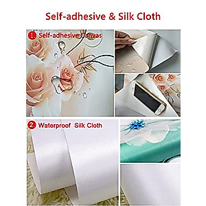 Window Landscape Wall Mural 3D Blue Sky Clouds Bird Peel and Stick Self-Adhesive Wallpaper Removable Sticker Home Decor Background Large Art Wall Painting 108"x 75"(W x H)