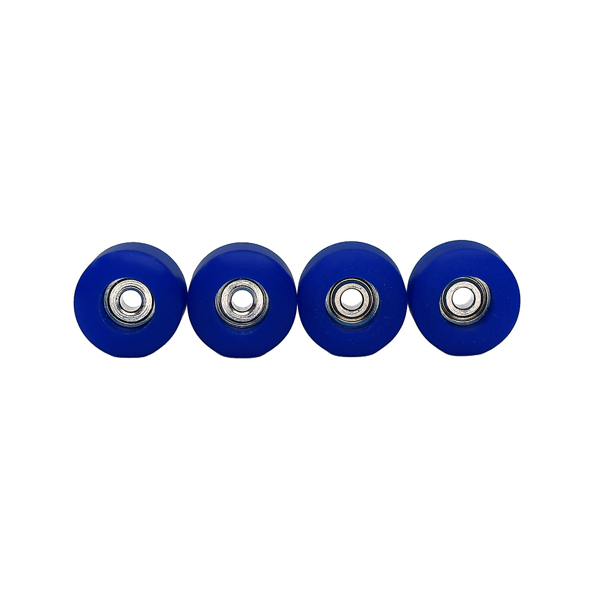 Teak Tuning Apex 71D Urethane Fingerboard Wheels, New Street Shape, 7.7mm Diameter, Ultra Spin Bearings - Made in The USA - Cobalt Blue Colorway