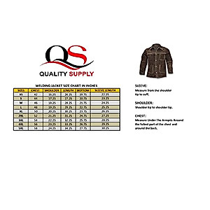 Leather Welding Work Jacket | Flame-Resistant Heavy Duty Split Cowhide Leather Jacket | Welder Coat for Men & Women (as1, alpha, s, regular, regular, Brown)