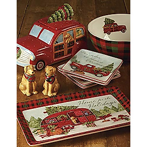 Certified International Home for Christmas 10.5" Dinner Plate, Set of 4, Multicolor