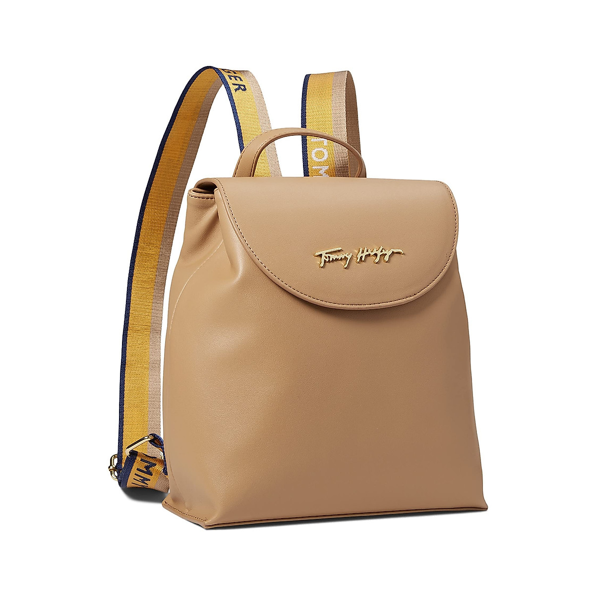 Tommy Hilfiger Rory Flap Backpack PVC Tannin One Size