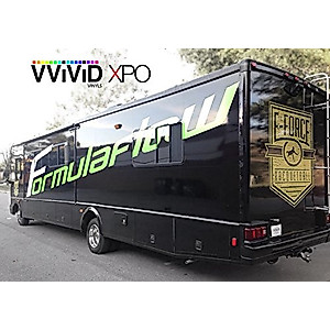 VViViD Black High Gloss Realistic Paint-Like Microfinish Vinyl Wrap Roll XPO Air Release Technology (1ft x 5ft)