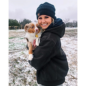 Funky Junque Womens Beanie Soft Knit Classic Ribbed Slouch Hat - Black