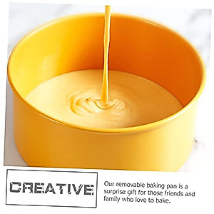 Abaodam 2pcs cake pan mold round cake pan mini cakes circle cake pan 9 inch cake pan deep cake baking pan bread useful baking tray baking plate for kitchen oven baking mold food microwave